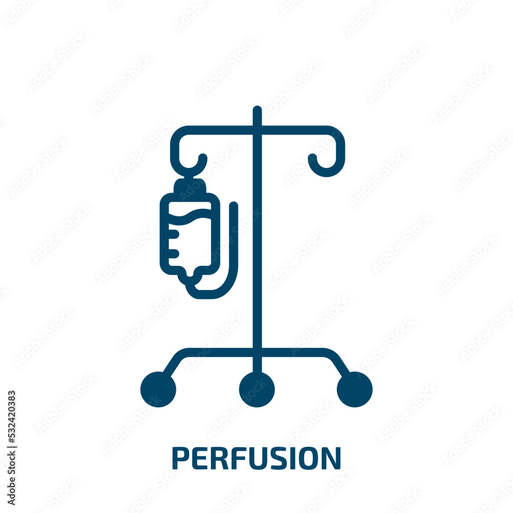 Vecteur Stock perfusion icon from medical collection. Filled perfusion ...