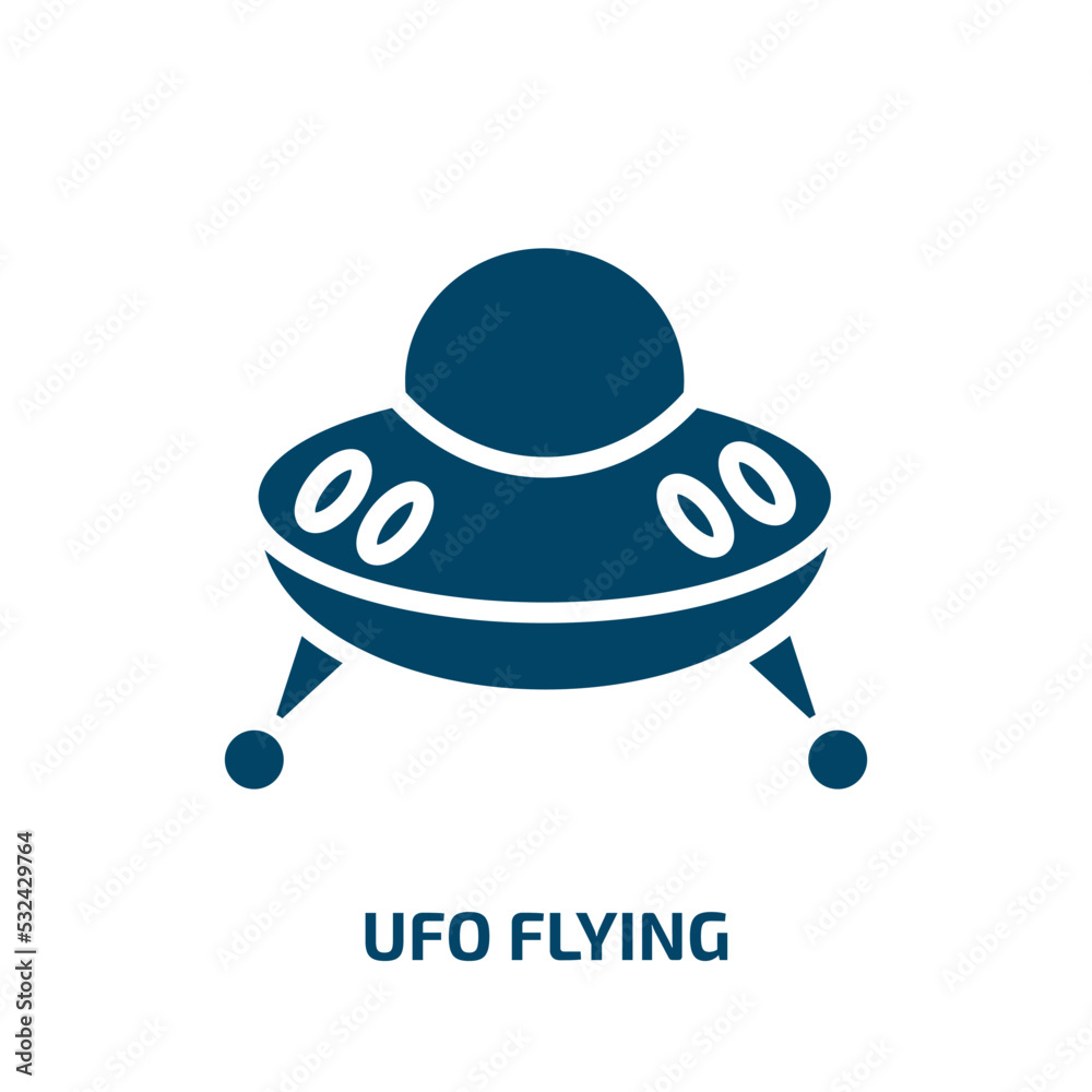 ufo flying icon from astronomy collection. Filled ufo flying, space ...