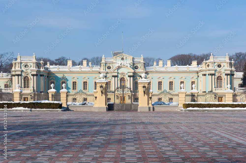 The Mariinsky palace, official ceremonial residence of the President of ...