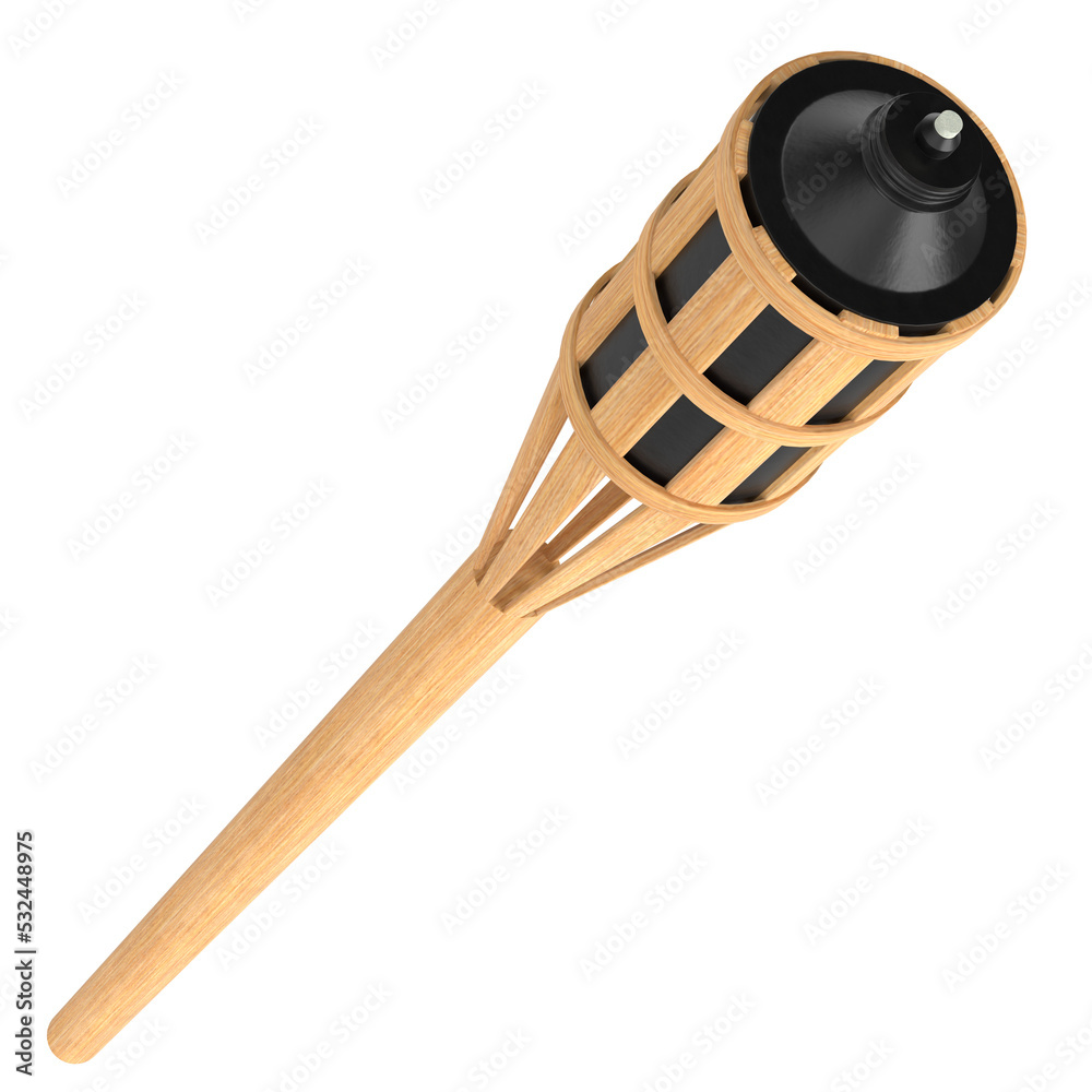 3D rendering illustration of a garden torch Stock Illustration | Adobe ...