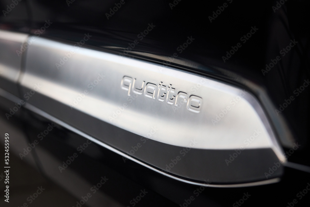 Berlin - August 2022: Audi Q7 S-line Q7 S line Second generstion SUV ...