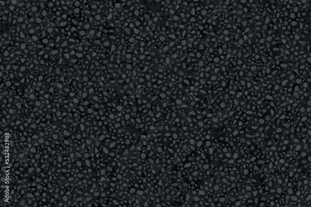 Dark grey textured asfalt seamless pattern top view. Black abstract ...