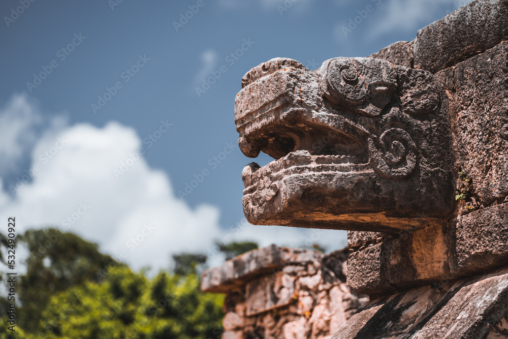 Statue of a serpent in Mexico Stock Photo | Adobe Stock