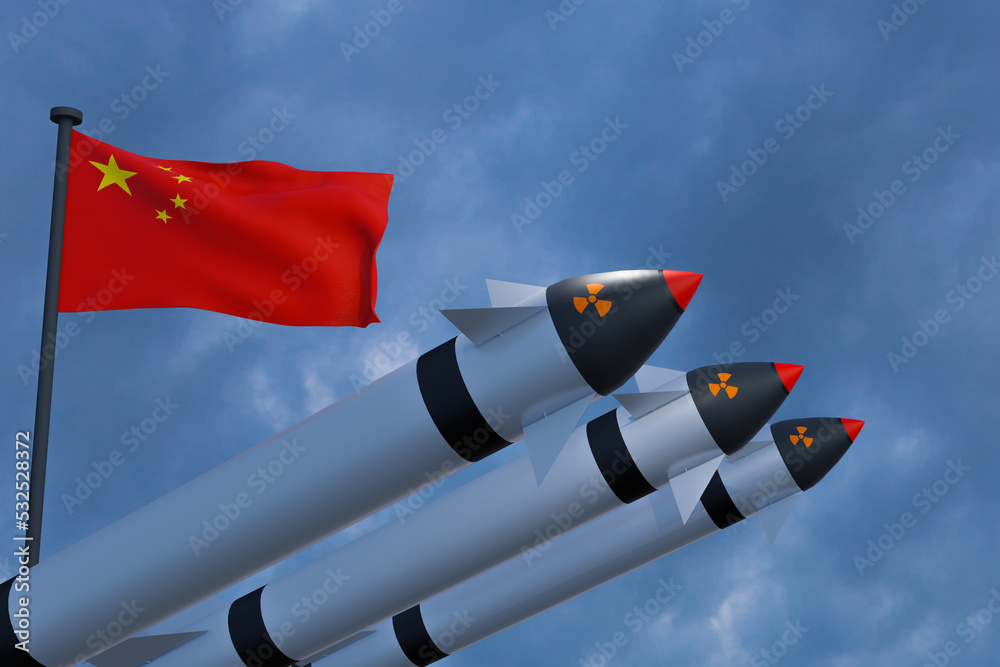 ภาพประกอบสต็อก Nuclear weapon China, Nuclear deterrent missiles by ...