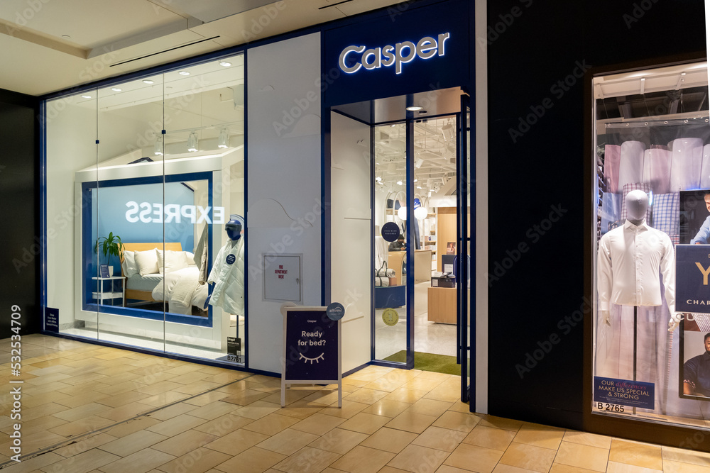 Foto de Houston, Texas, USA - February 25, 2022: Casper sign displayed ...