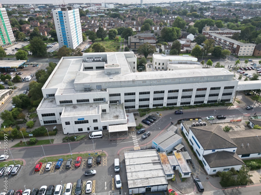 aerial view of Hull Royal infirmary, Hull University Teaching Hospitals ...