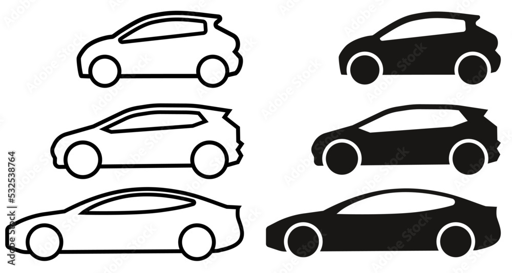 Poster Set Grafiken Piktogramm Elektroautos – Wall Art | UkPosters