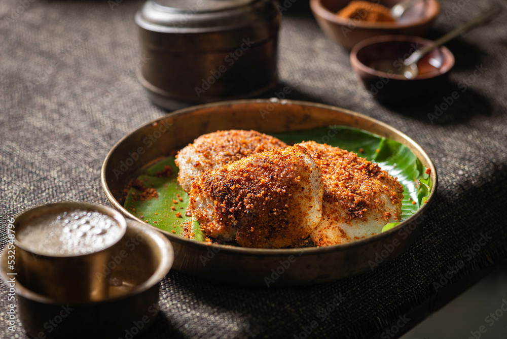 Podi Idli and Coffee Stock Photo | Adobe Stock