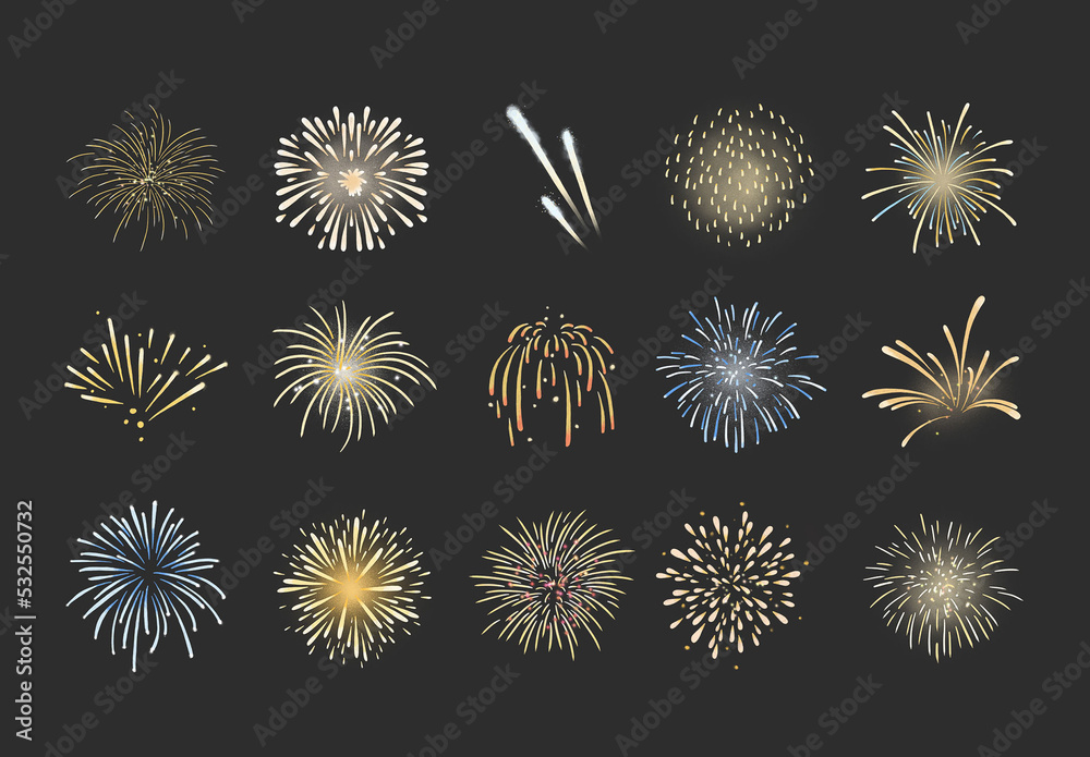 Fireworks Explosion Clipart Illustrations Stock 템플릿 | Adobe Stock
