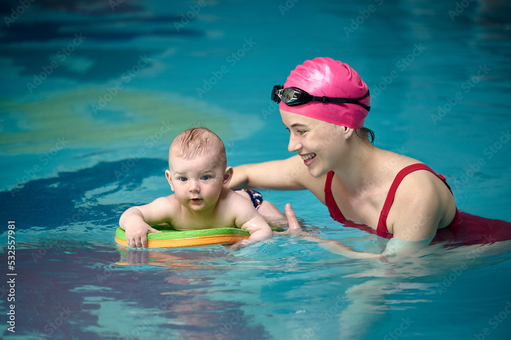 swimming lesson Stock Photo | Adobe Stock