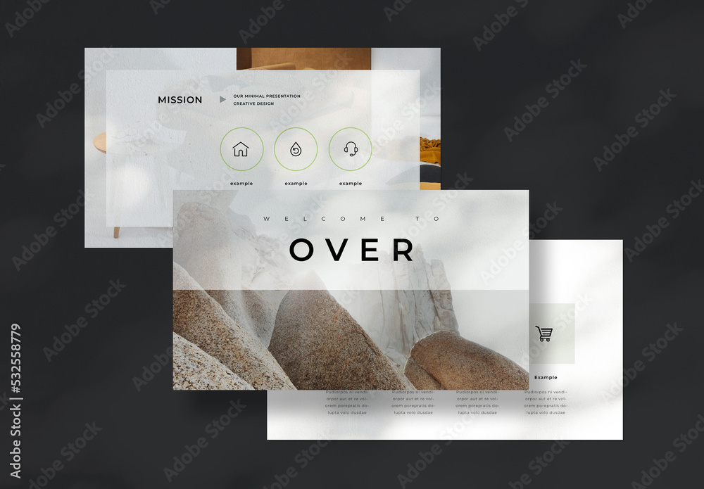 Minimal Presentation Layout Stock Template | Adobe Stock