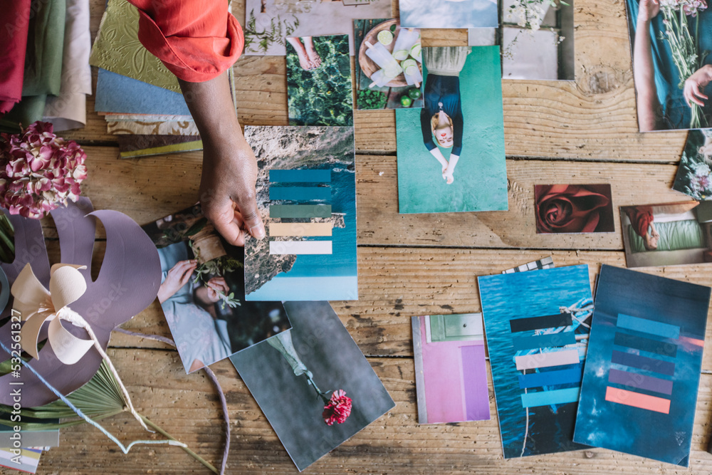 Girl Choosing Photographs Stock Photo | Adobe Stock