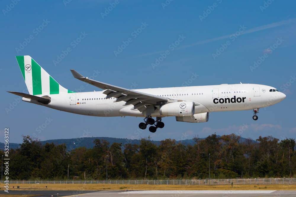 Condor Airbus A330-200 aircraft on short final to Northwestern Runway ...