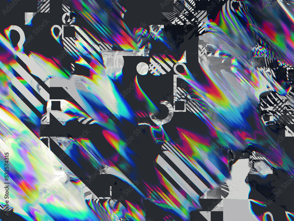 Melted RGB TV set glitched background Stock Photo | Adobe Stock