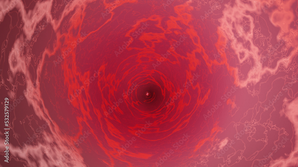 Red blood vessel of a human. Concept of medicine and anatomy. Veins ...