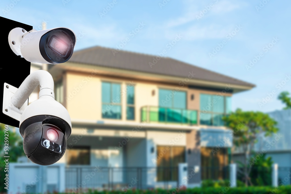 Multi-angle CCTV system on condos, corridors, residential houses ...