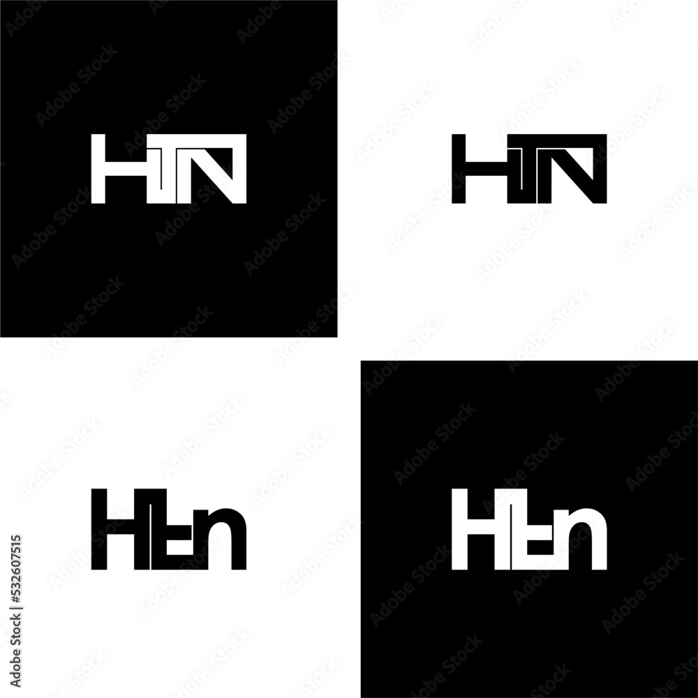 htn letter original monogram logo design set Stock Vector | Adobe Stock