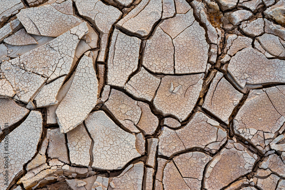 Cracked surface of dry ground Stock Photo | Adobe Stock