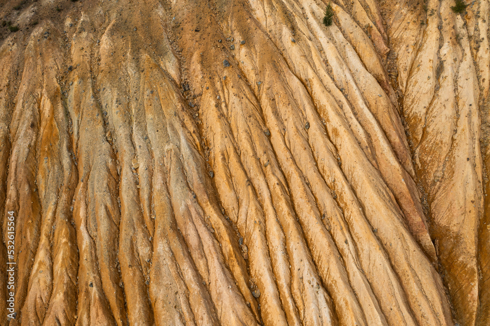 Mine land texture from above Stock Photo | Adobe Stock