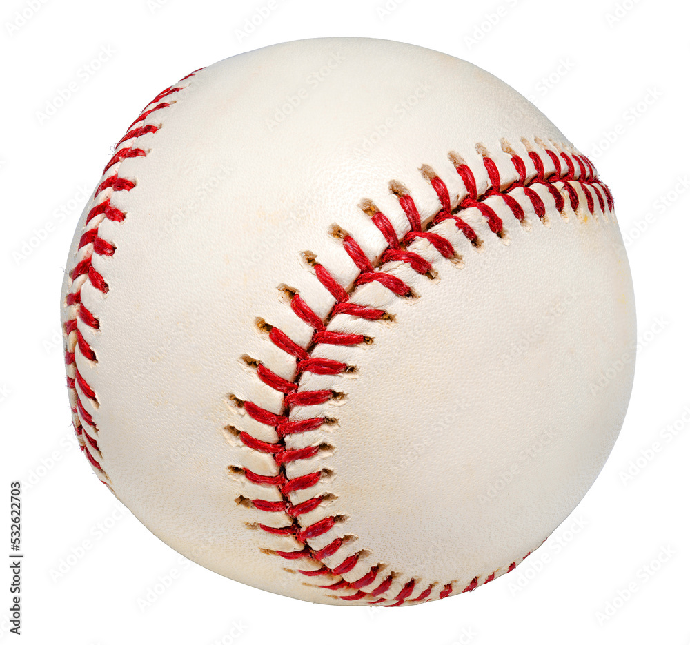Baseball ball isolated on a white background, Baseball ball on White ...