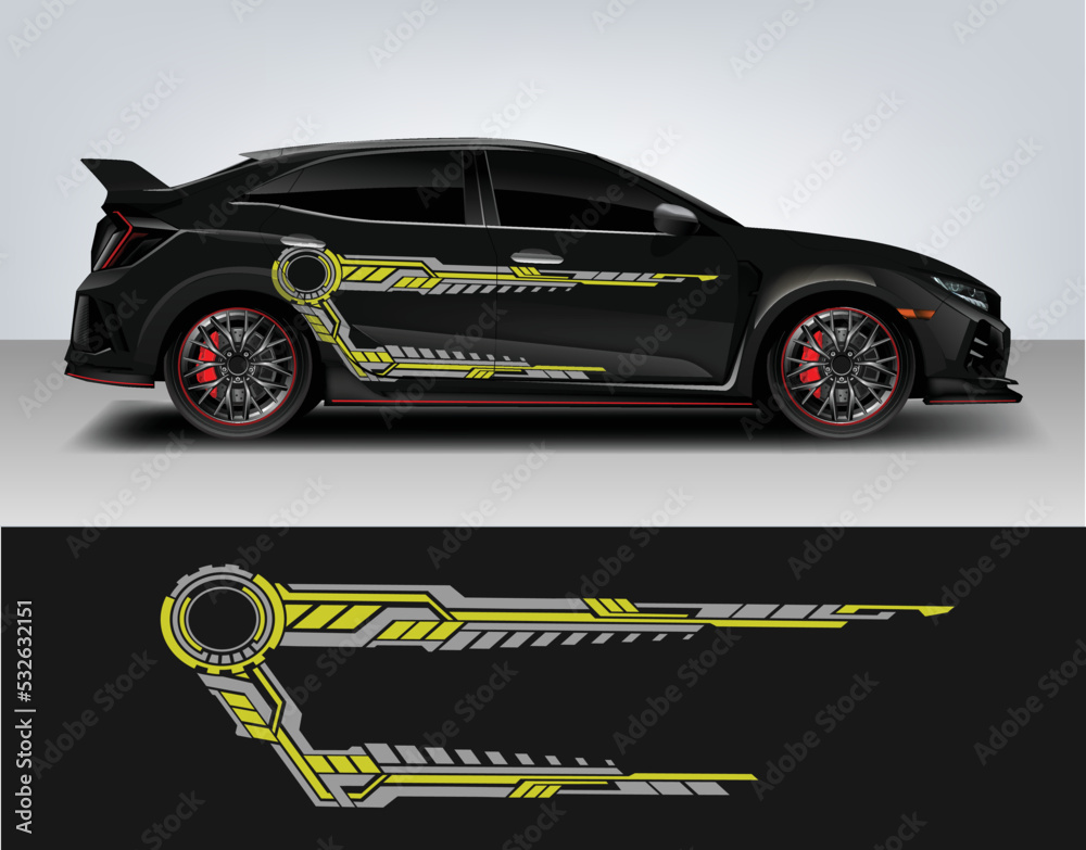 Vinyl sticker Decals set for Car truck mini bus modify Motorcycle ...