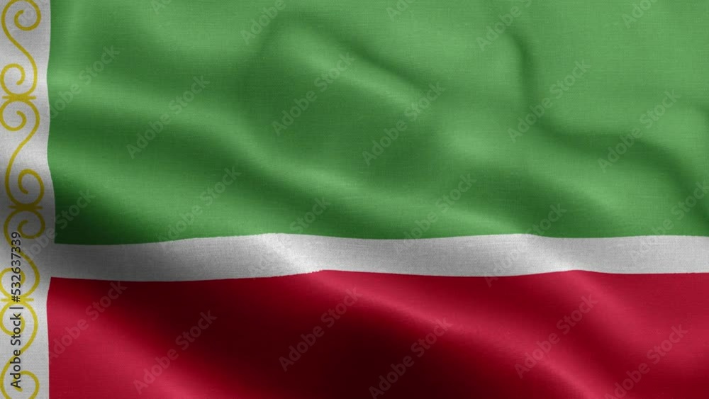 Flag Of Chechen Republic - Chechen Republic Flag High Detail - National ...