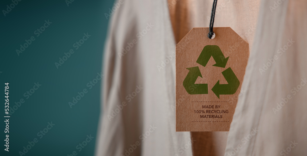 Recycling Products Concept. Organic Cotton Recycling Cloth. Zero Waste ...