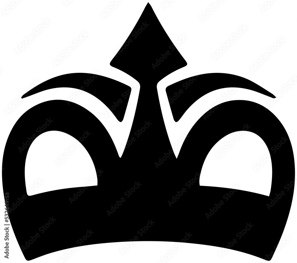 Hand drawn simple crown PNG image Stock Illustration | Adobe Stock