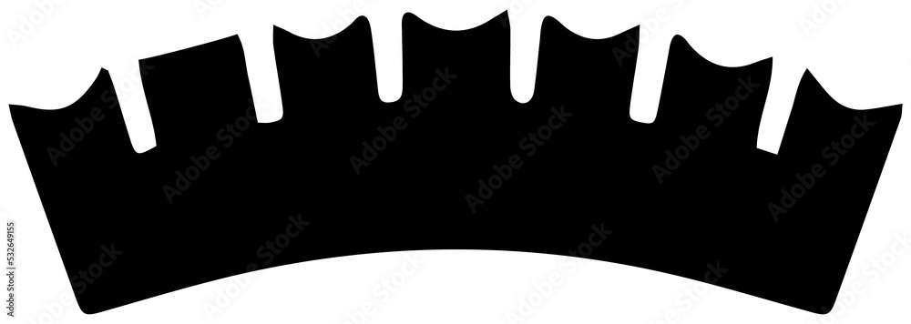 Hand drawn simple crown PNG image Stock Illustration | Adobe Stock