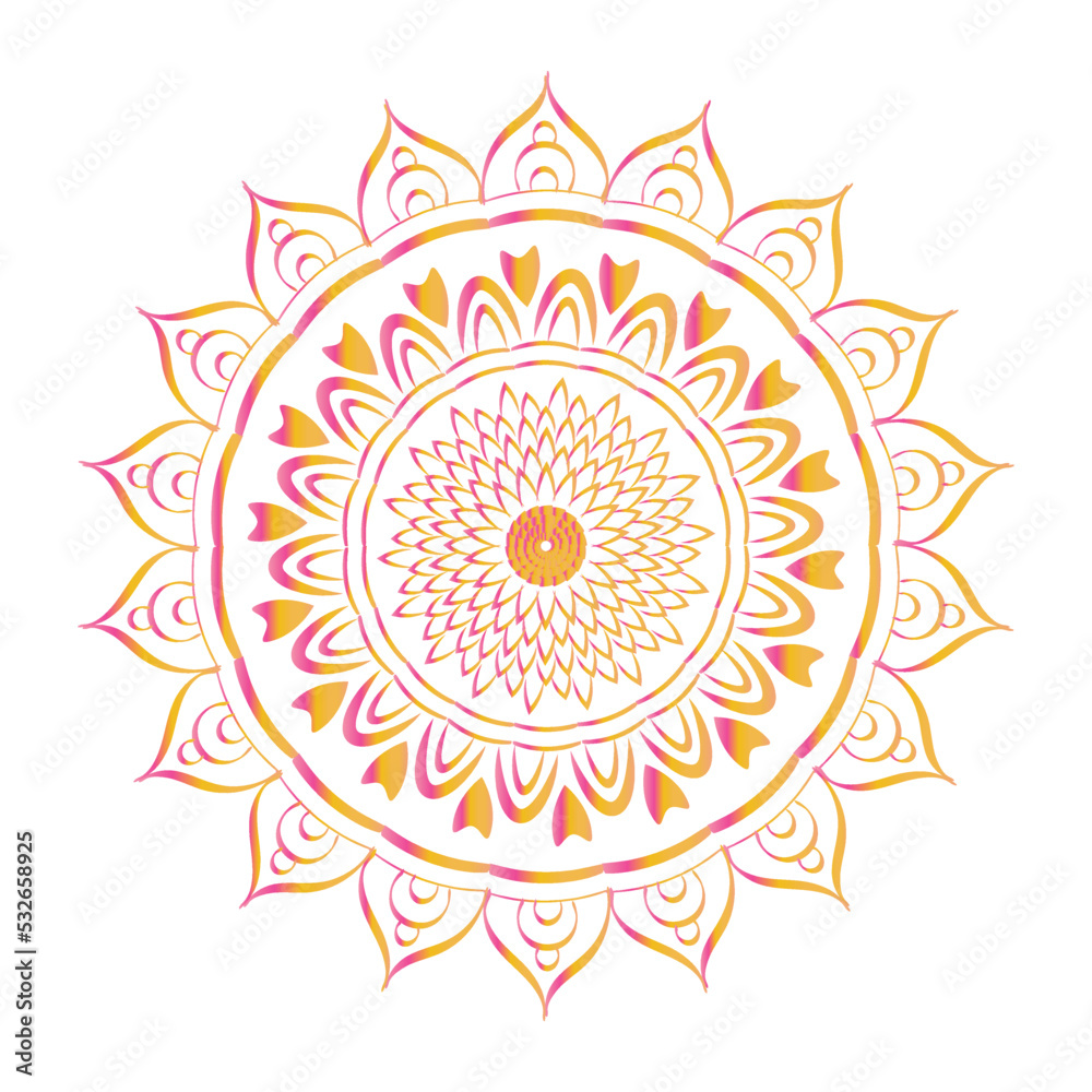 Mandala Art design in circle. Simple mandala design floral mandala art ...