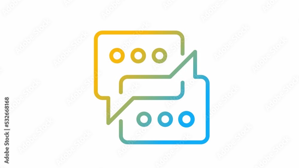 Vidéo Stock Animated e-mailing gradient icon. Transfer messages through internet. Exchange ...