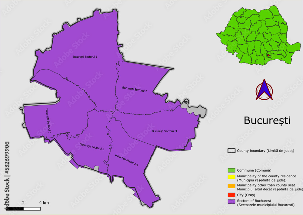 Vector map of the administrative divisions of the municipality of ...