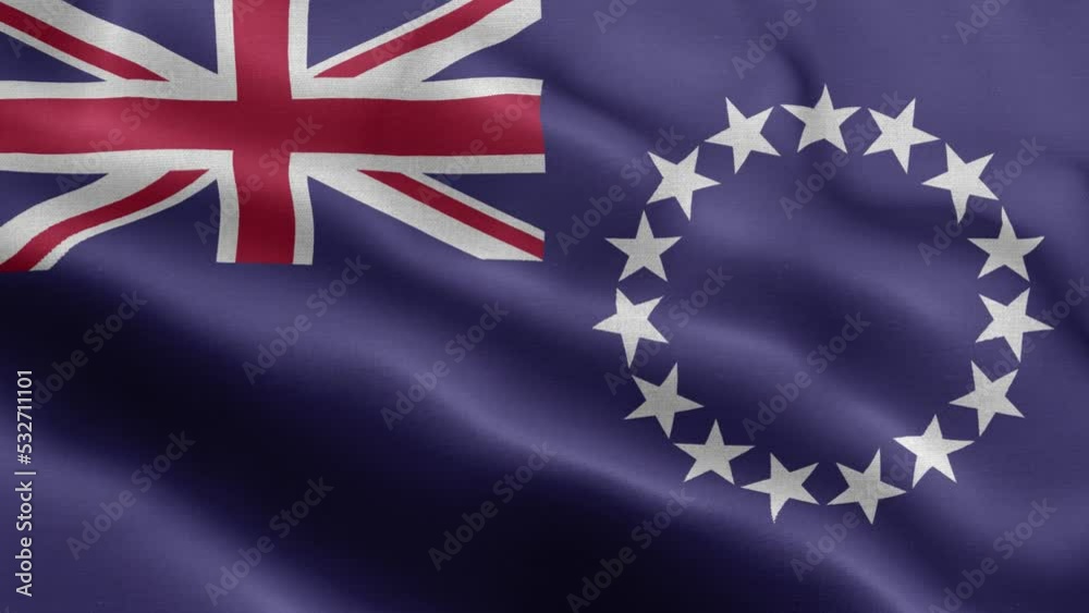 Flag Of Cook Islands - Cook Islands Flag High Detail - National flag ...
