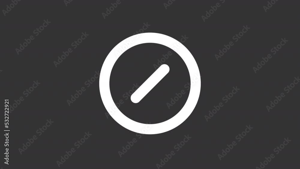 Animated reduce white line ui icon. Make text smaller. Seamless loop 4k ...