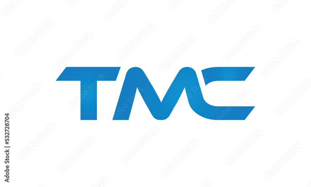 TMC letters Joined logo design connect letters with chin logo logotype ...