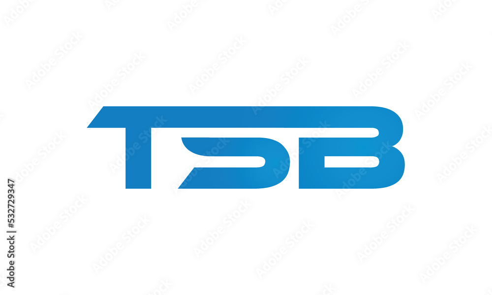 TSB letters Joined logo design connect letters with chin logo logotype ...