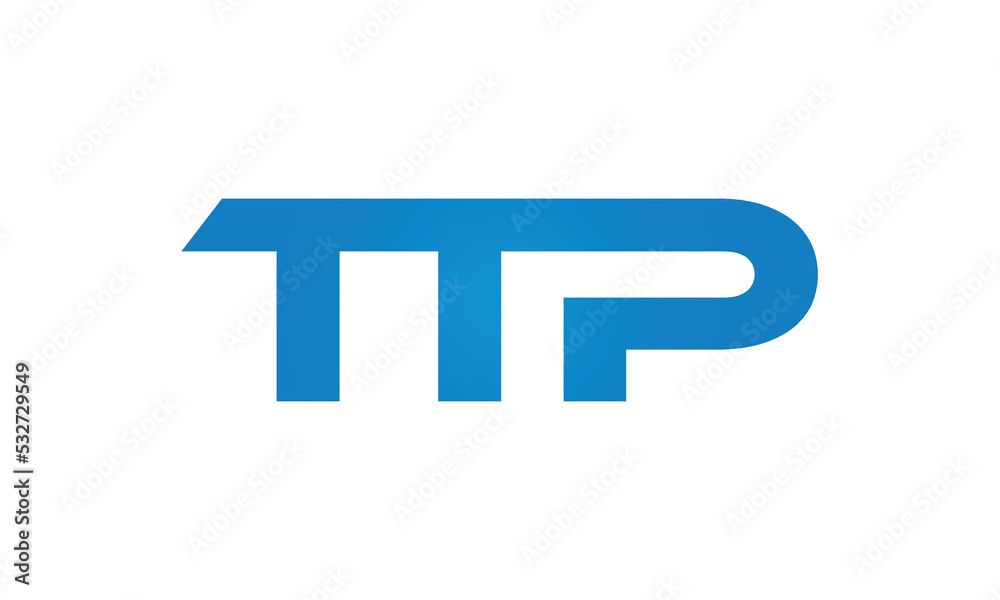 TTP letters Joined logo design connect letters with chin logo logotype ...