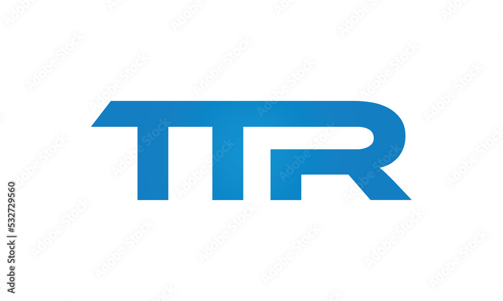 TTR letters Joined logo design connect letters with chin logo logotype ...