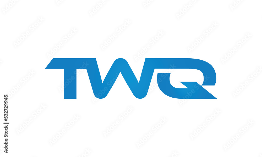 TWQ letters Joined logo design connect letters with chin logo logotype ...