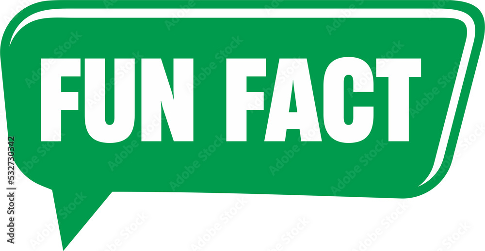simple fun fact on speech bubble. concept of interesting information ...
