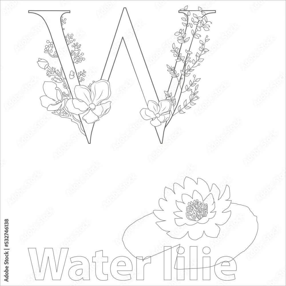 funny abc coloring page for kids Stock Vector | Adobe Stock