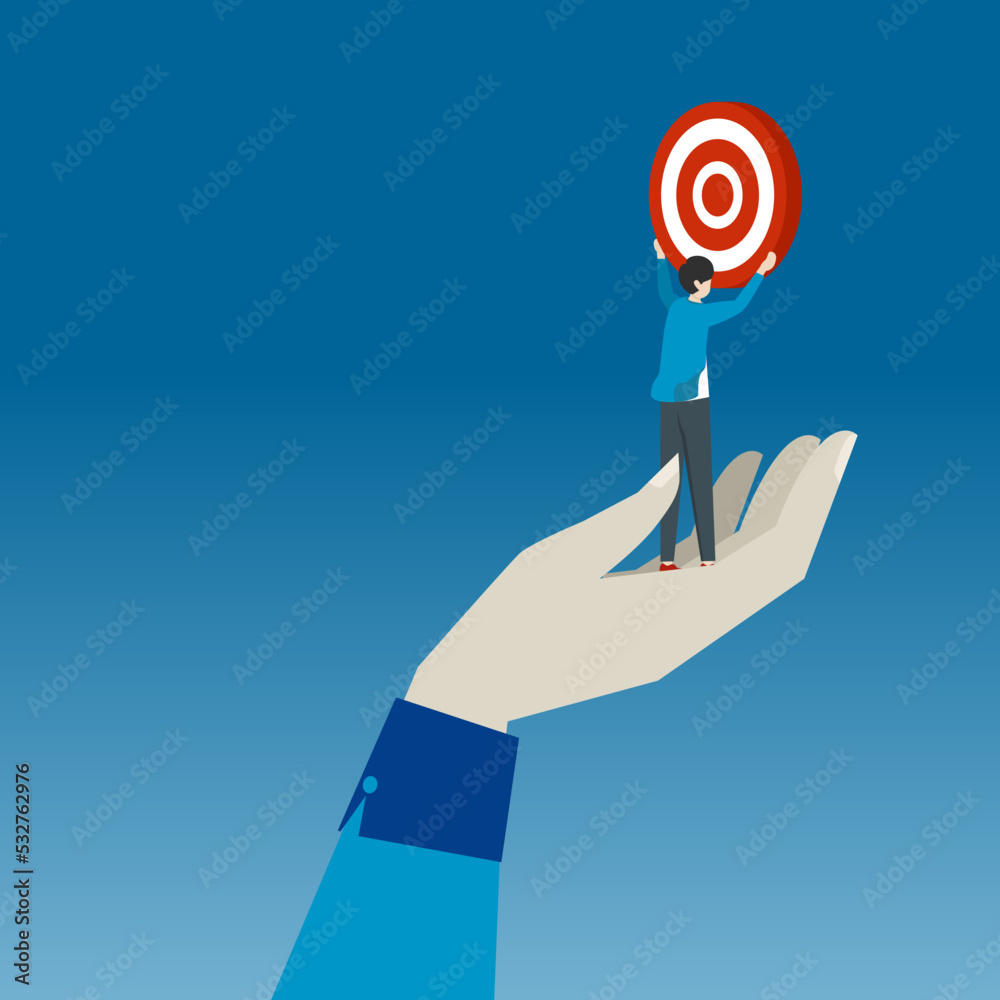 Concept Setting smart goals for success in life, Achievement of ...