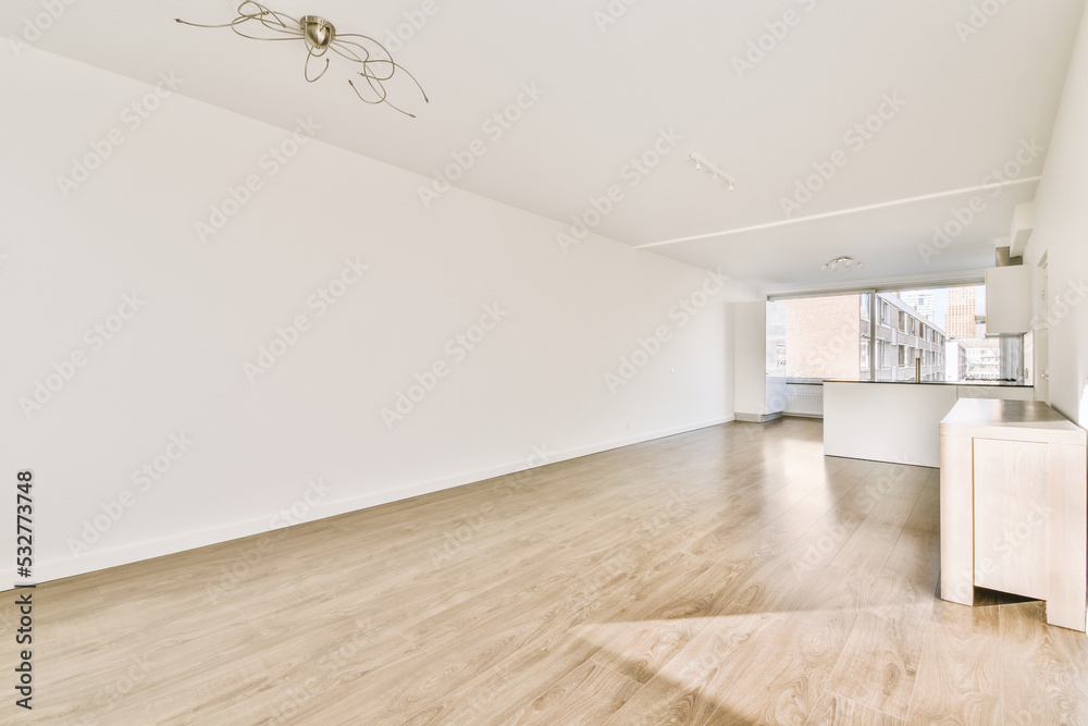 Empty room of a modern flat Stock Photo | Adobe Stock