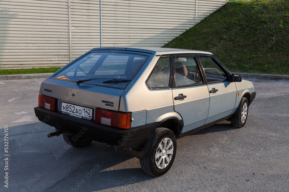 Lada Samara ,Vaz 2109, Lada Sputnik. Old used car in a good condition, rear view. Stock Photo ...