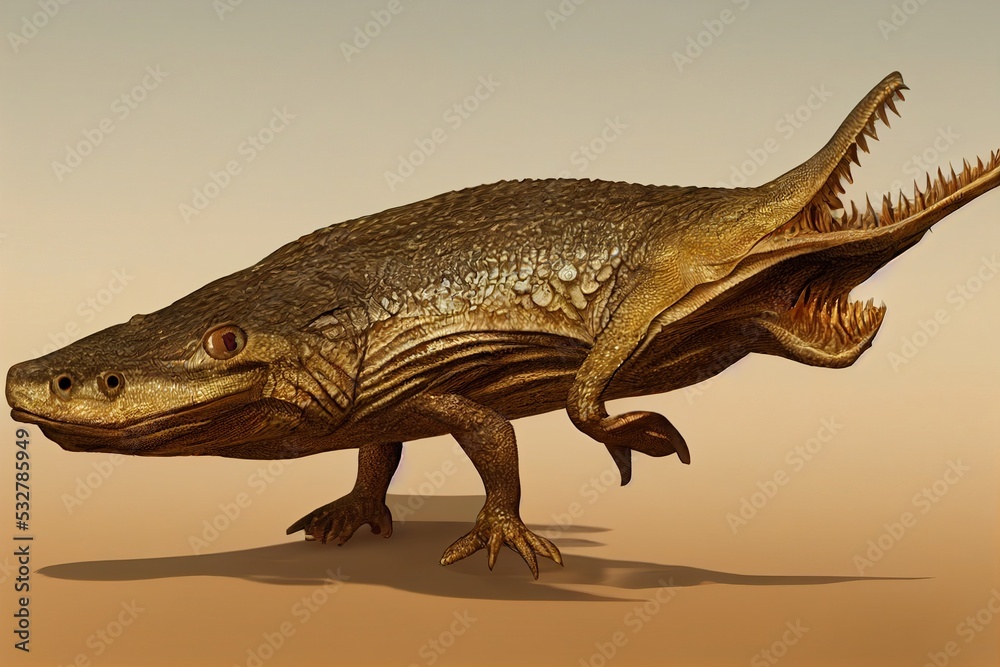 Tiktaalik, extinct legged fish, the evolution of four legged Stock ...