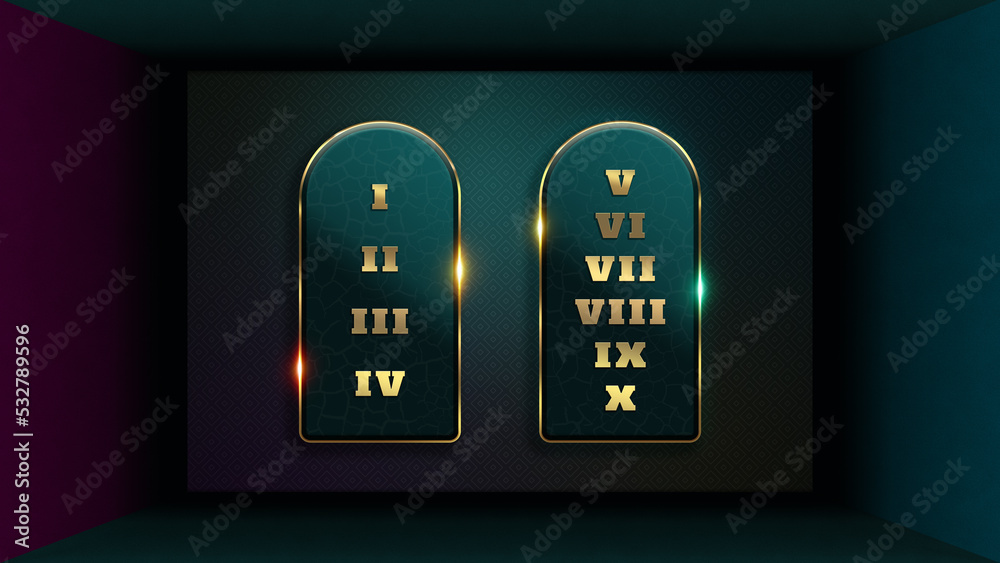 10 Ten Commandments of GOD written on Tablets of Stones given to Moses ...