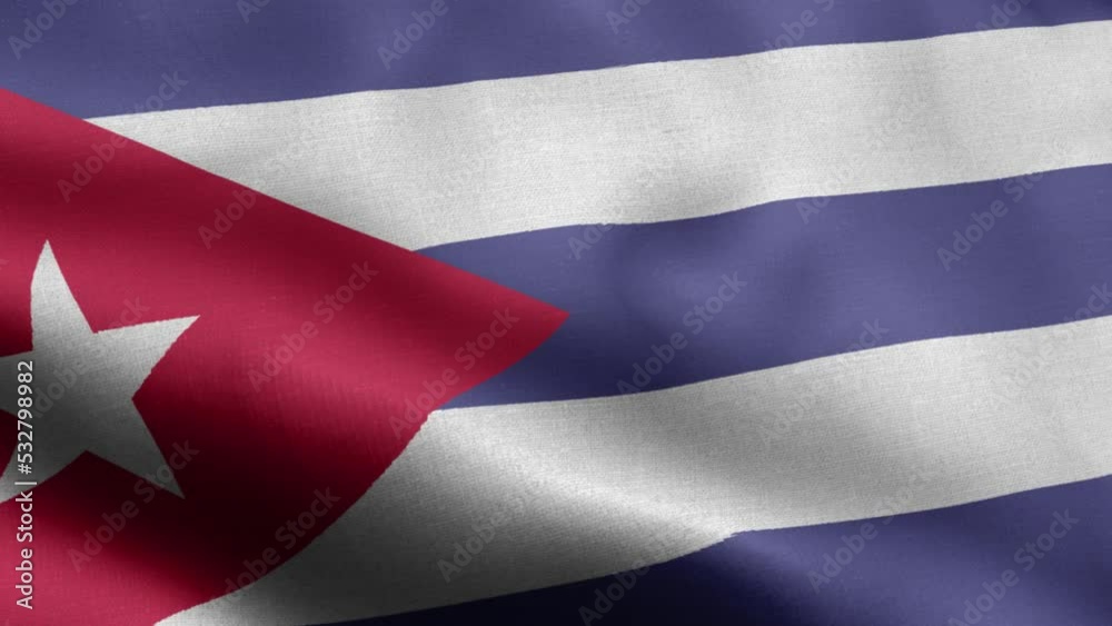 Flag Of Cuba - Cuba Flag High Detail - National flag Cuba wave Pattern ...