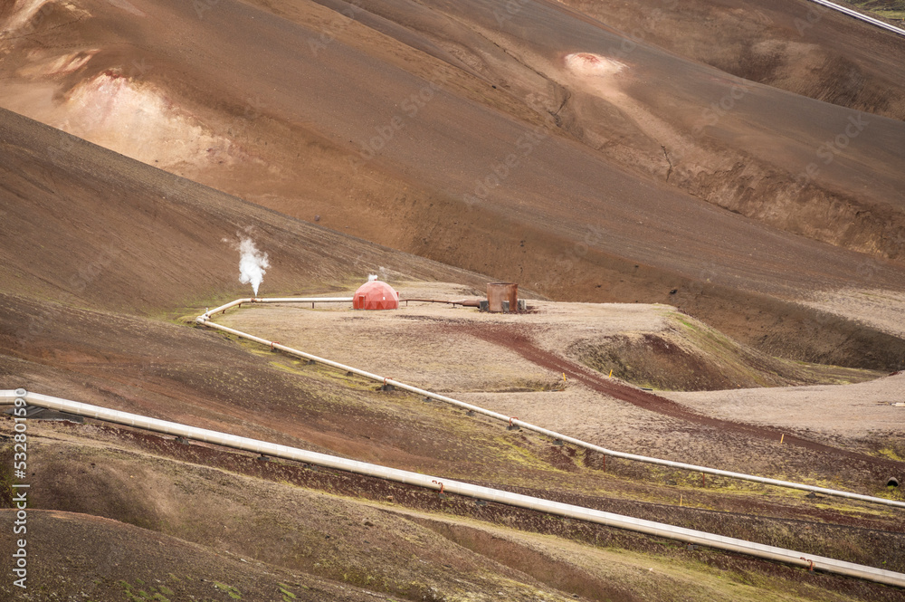 Photo & Art Print Geothermal Energy power plant in Iceland, acinquantadue