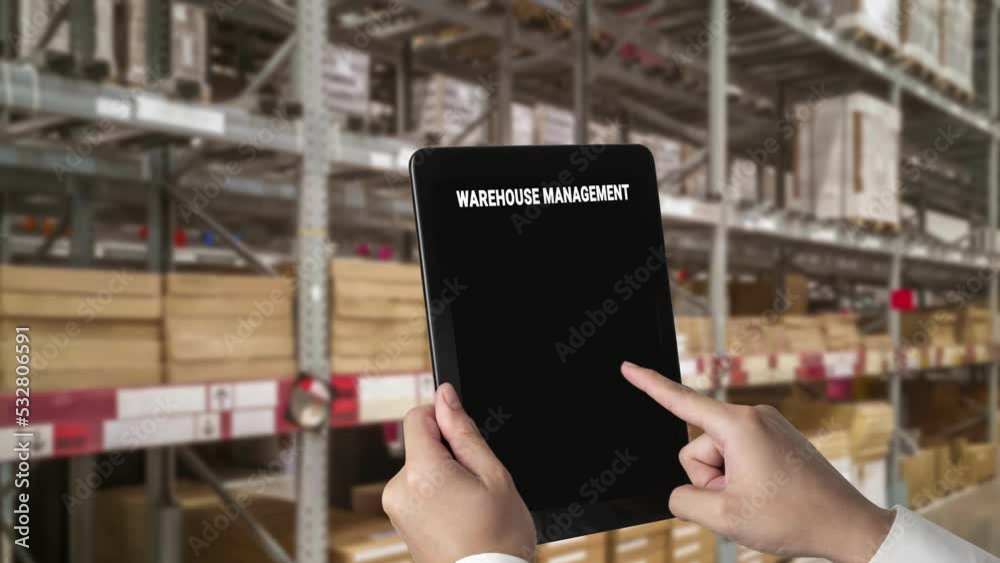 Warehouse management deft software in computer for real time monitoring ...