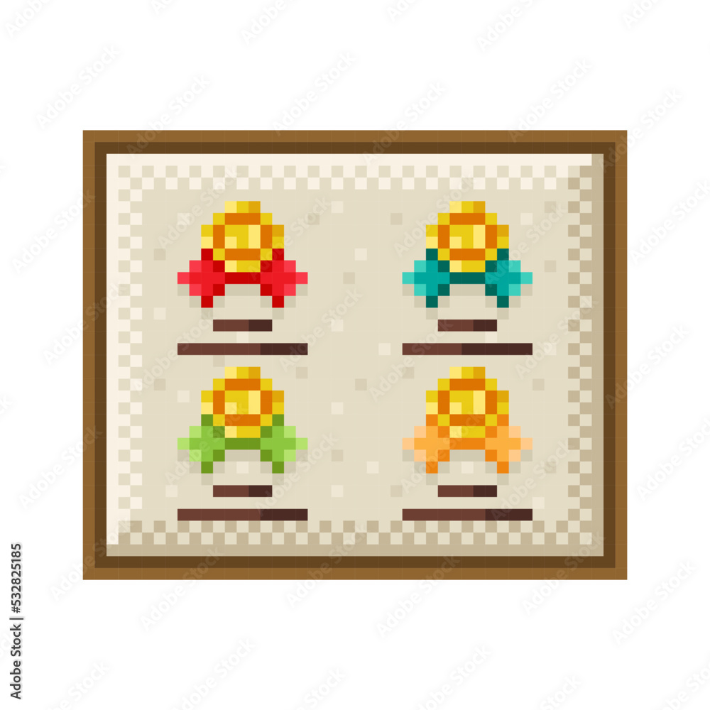 Certificate pixel art. Vector illustration. Stock Vector | Adobe Stock